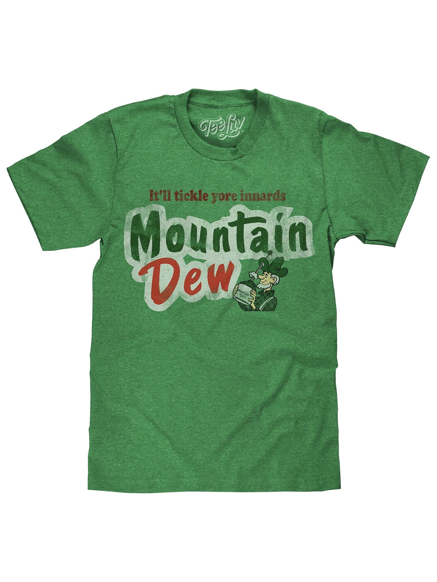 Tee Luv Men's Mountain Dew It'll Tickle Yore Innards T-Shirt (XL) - Walmart.com