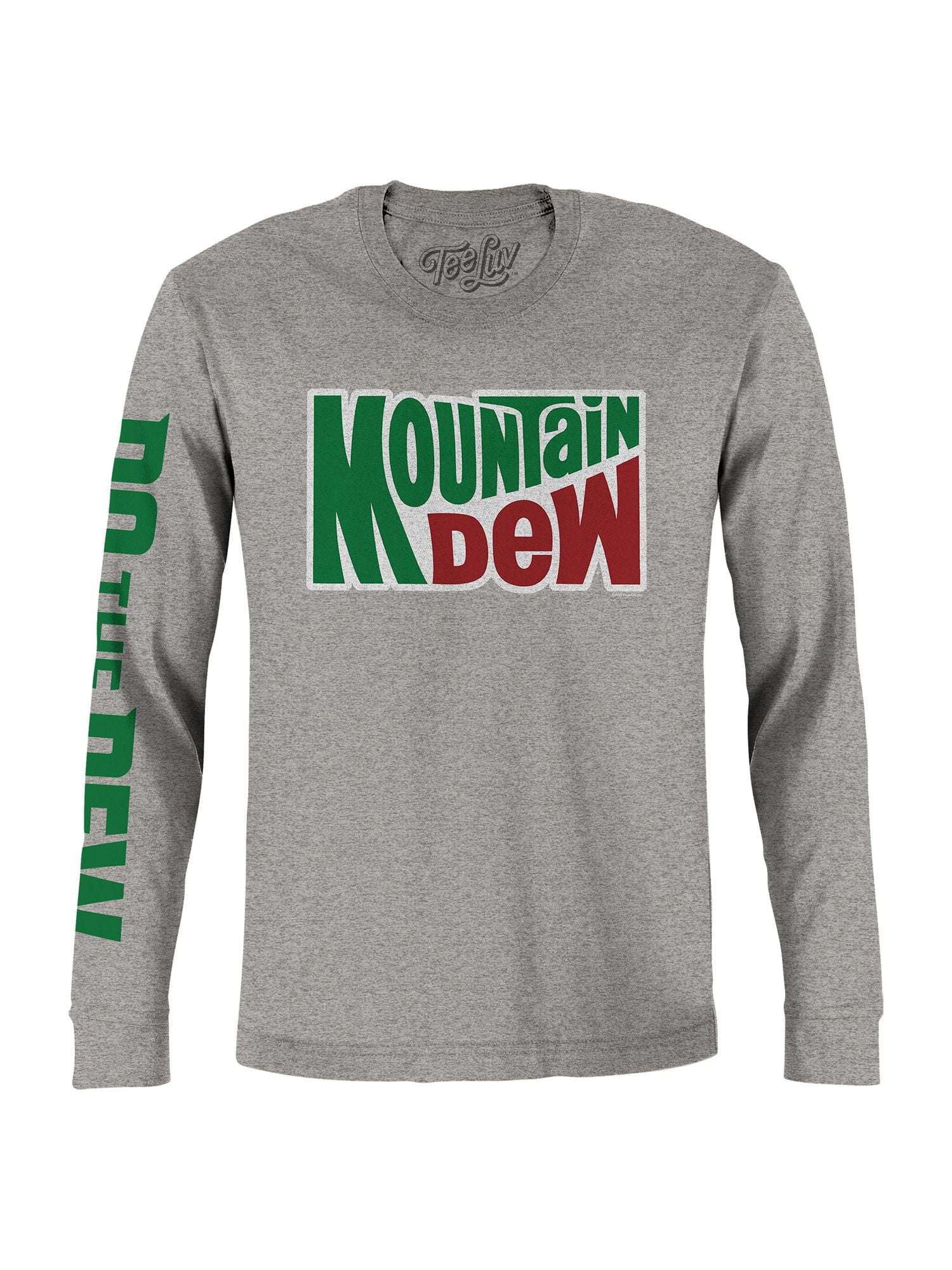 Tee Luv Men's Mountain Dew Long Sleeve Soda Logo Shirt (XL) - Walmart.com