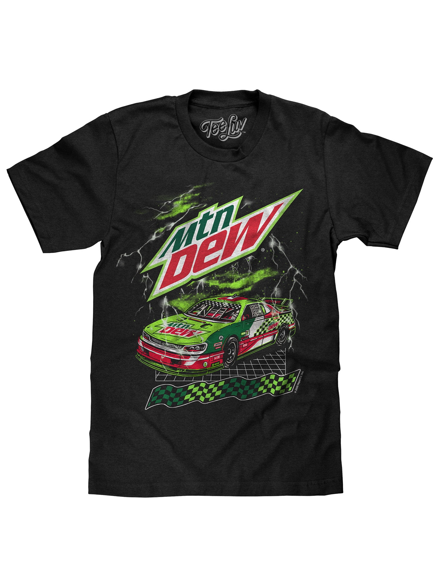 Tee Luv Men's Mtn Dew Racecar Graphic T-Shirt (XXL) - Walmart.com