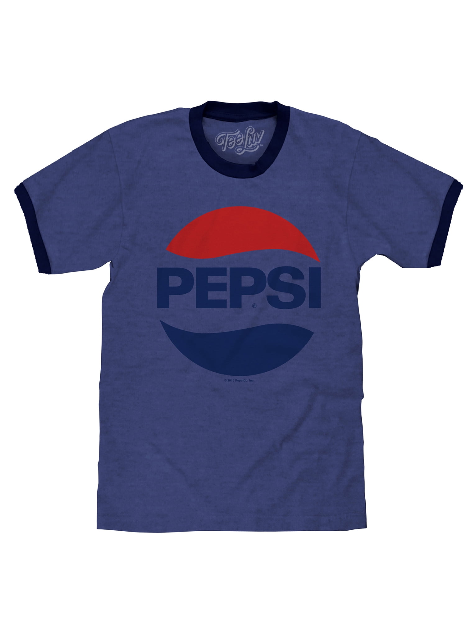 Tee Luv Men's Pepsi 70s Logo Ringer Tee Shirt (XXL) - Walmart.com