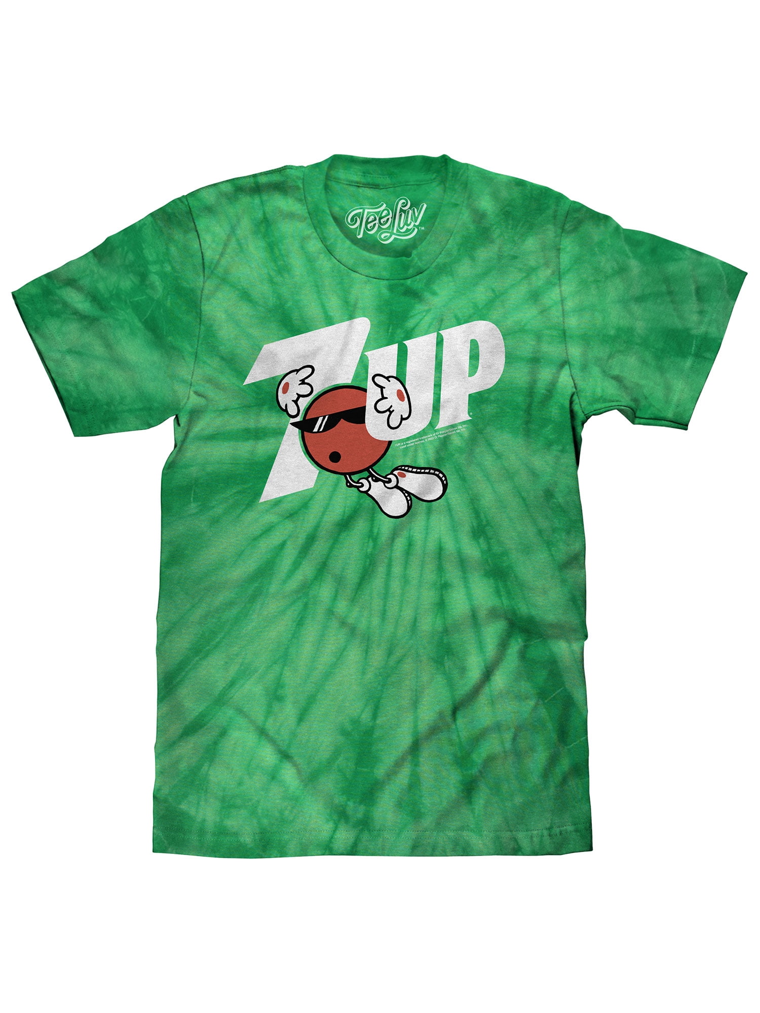 Tee Luv Licensed Vintage Men's Retro 7UP Soda Tie Dye Shirt, Adult Size ...