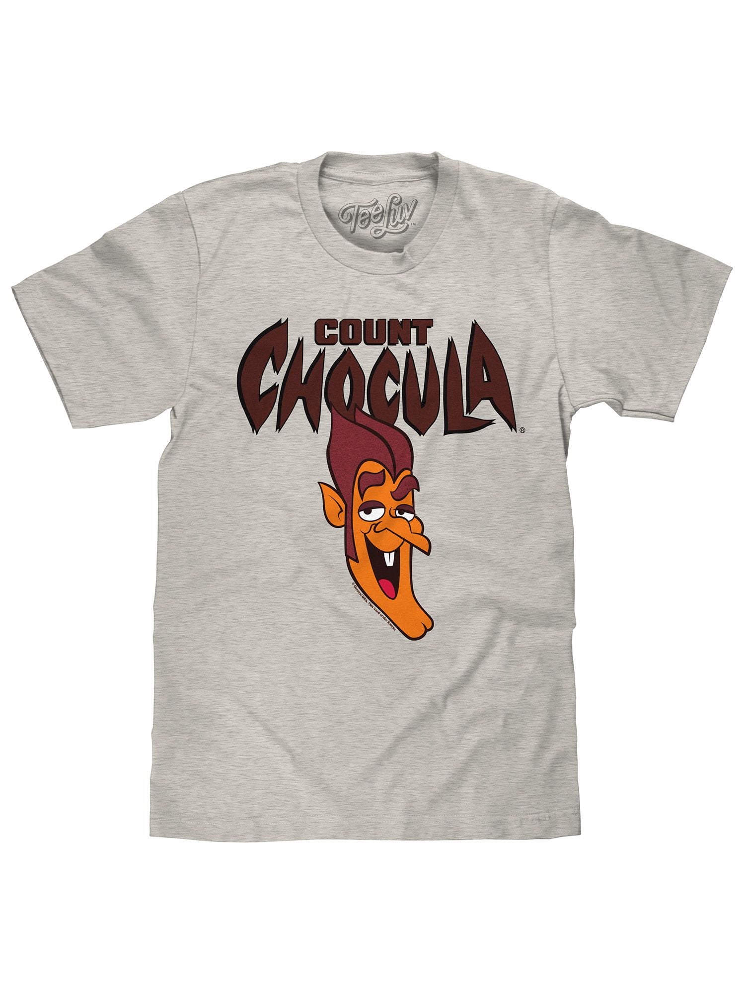 Tee Luv Men's Retro Count Chocula Monster Cereal Mascot Shirt (M ...