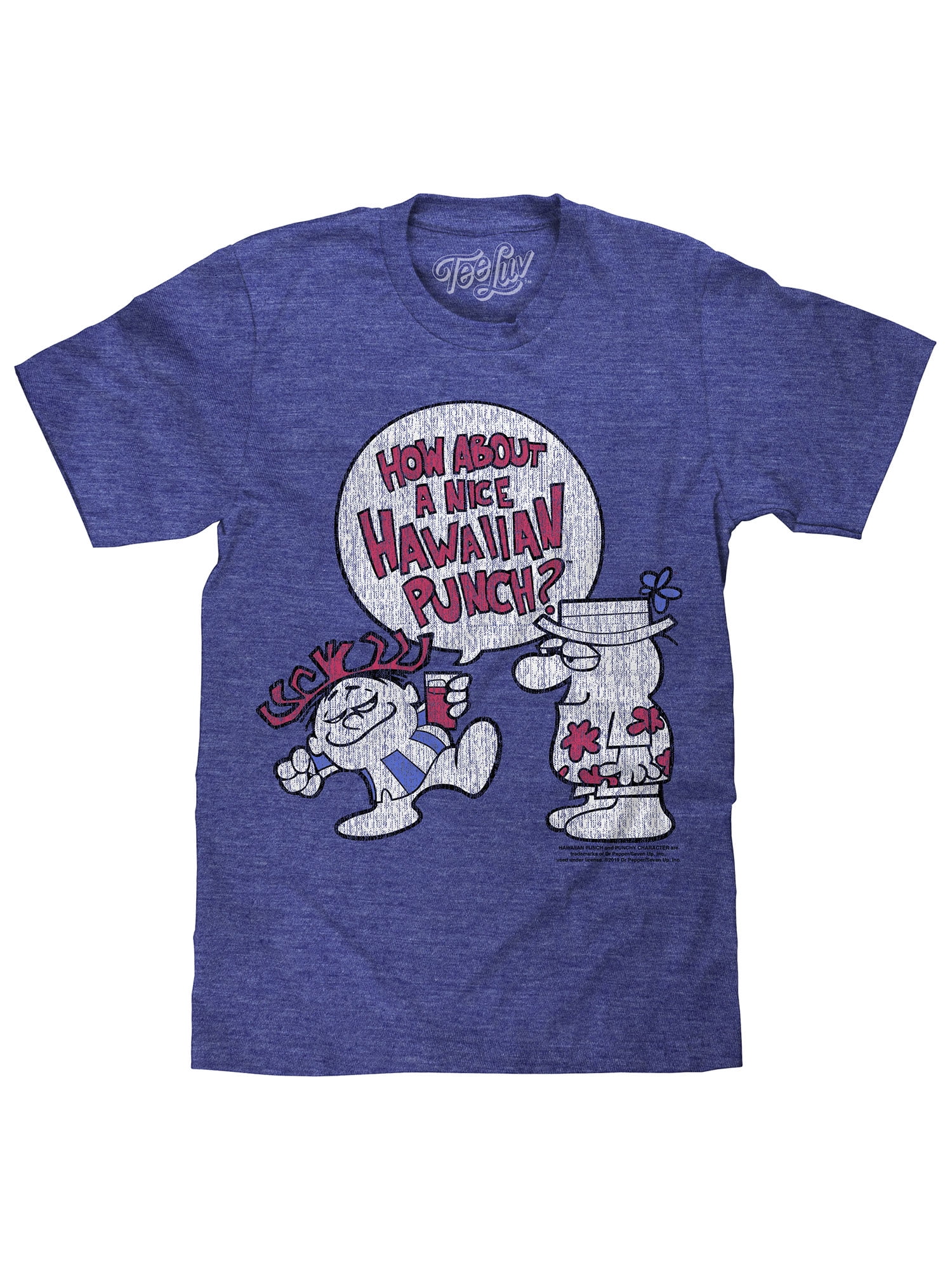 Tee Luv Men's Retro How About A Nice Hawaiian Punch T-Shirt (XL ...