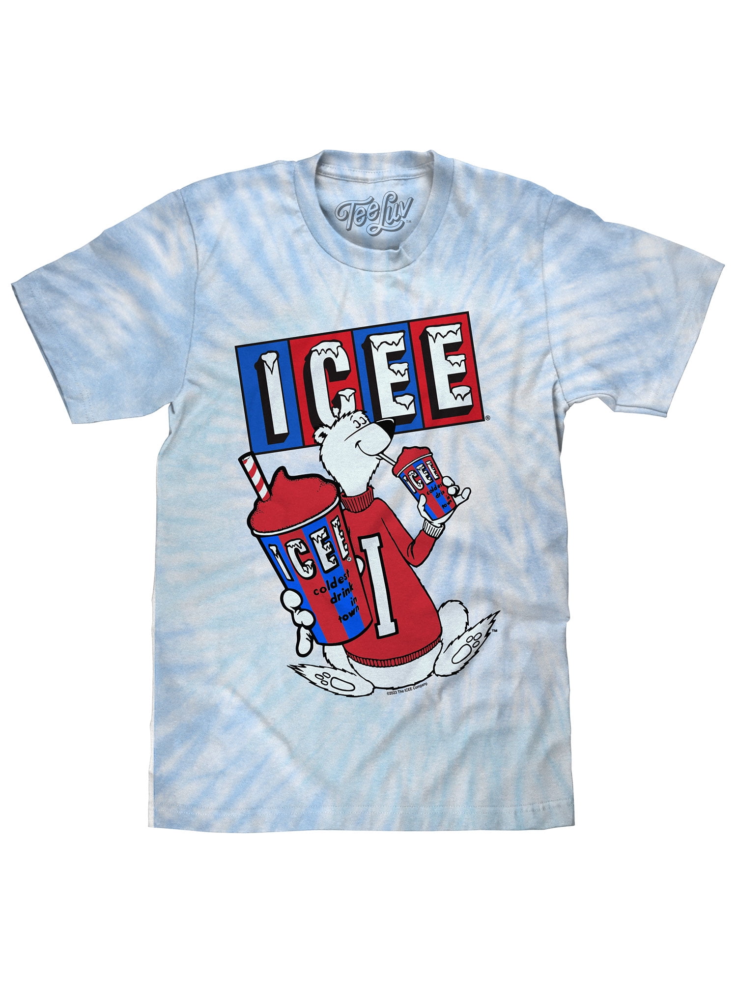 Tee Luv Men's Retro ICEE Polar Bear Logo Tie Dye T-Shirt (L) - Walmart.com