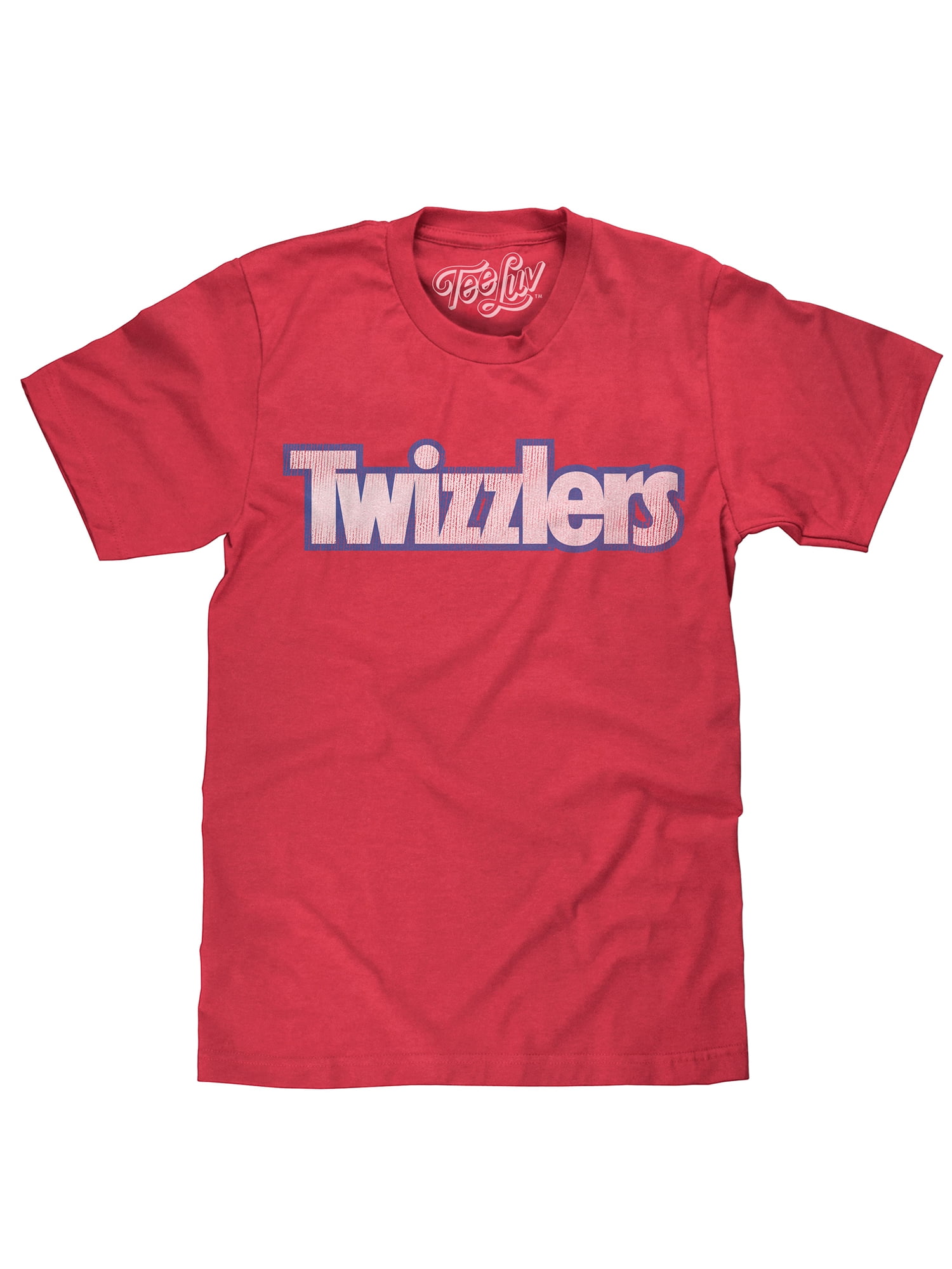Tee Luv Men's Retro Twizzlers Candy Red Heather Shirt (S) - Walmart.com