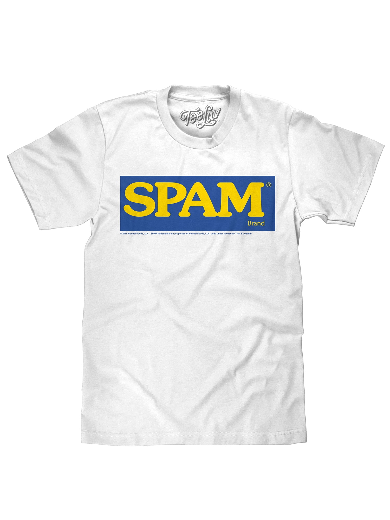 Tee Luv Men's SPAM Food Logo Short Sleeve Graphic T-Shirt (XL ...