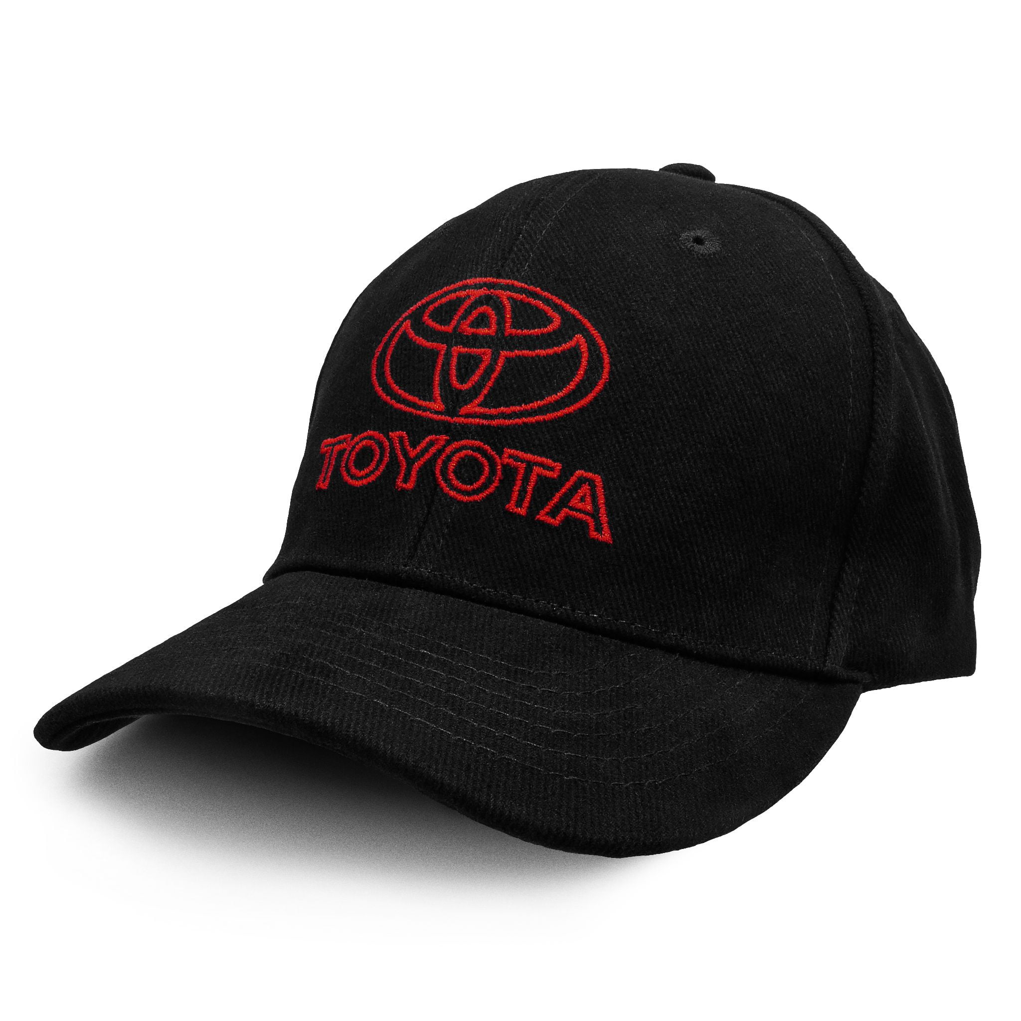 Tee Luv Men's Toyota Oval Car Emblem Black Baseball Cap - Walmart.com
