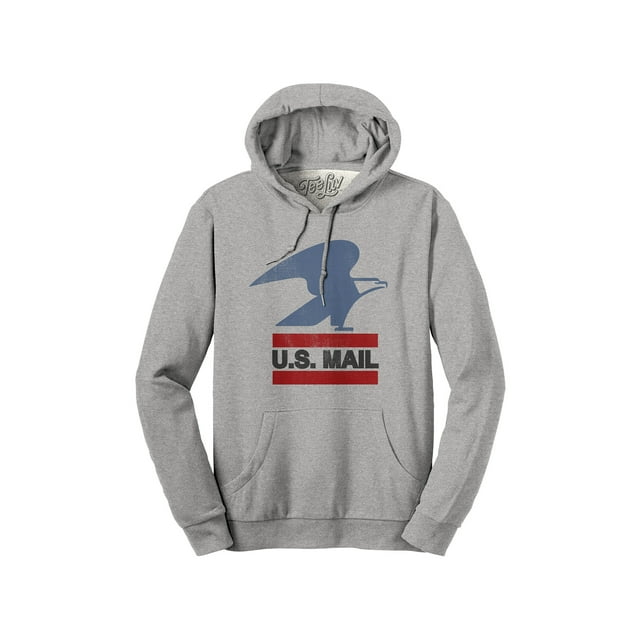 Tee Luv Men's U.S. Mail Eagle Postal Service Hoodie - Hooded USPS Logo ...
