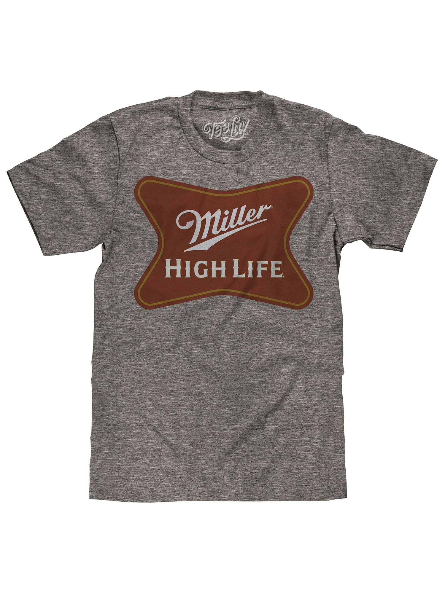 Tee Luv Miller High Life Beer Logo Shirt (Men's) (M) - Walmart.com