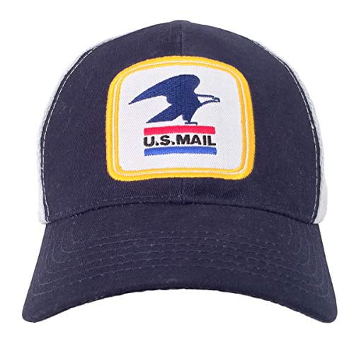 Tee Luv USPS U.S. Mail Eagle Trucker Style Hat (Navy/White) - Walmart.com
