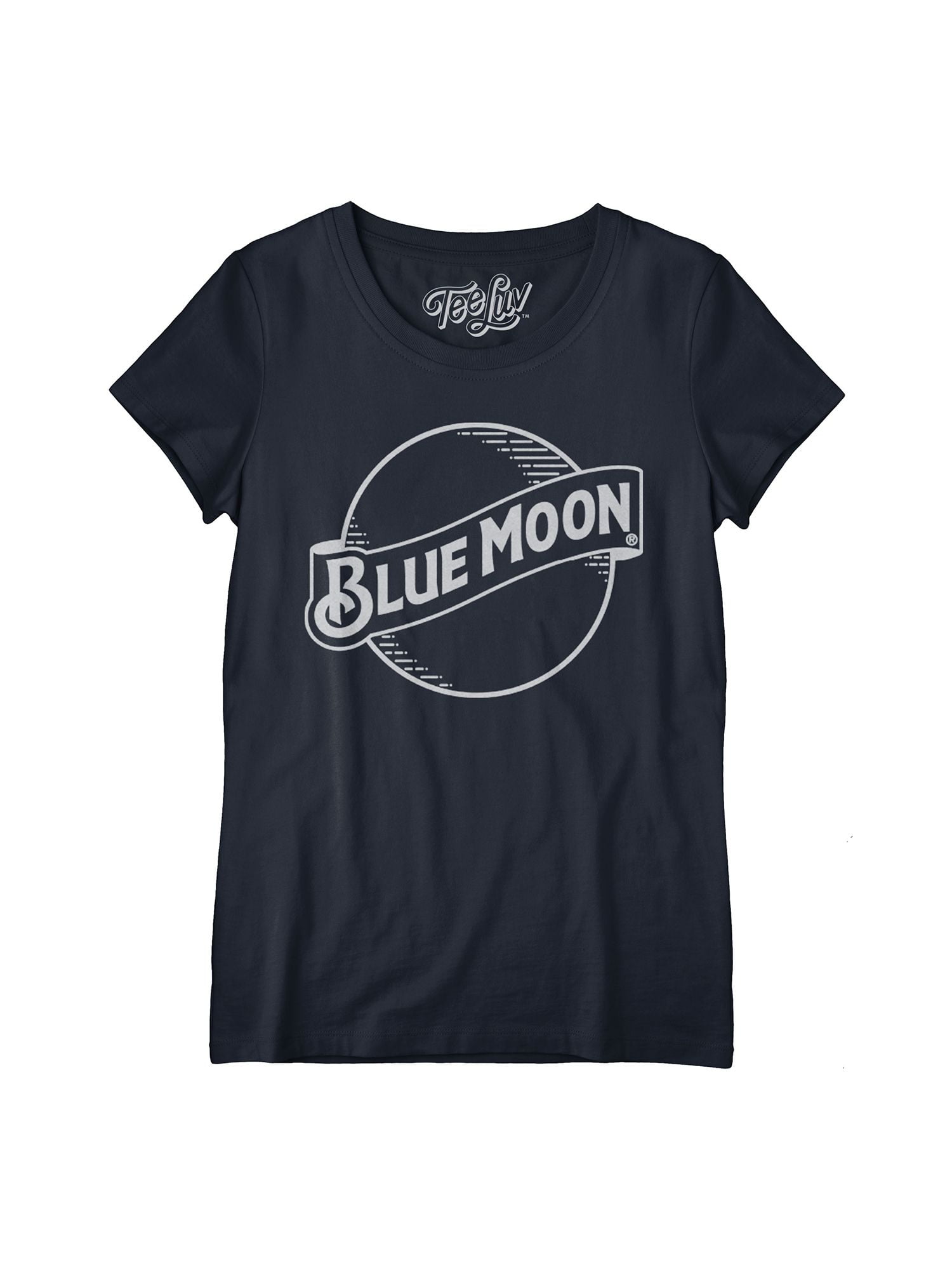 Tee Luv Women's Blue Moon Beer Logo Scoop Neck Shirt (S) - Walmart.com