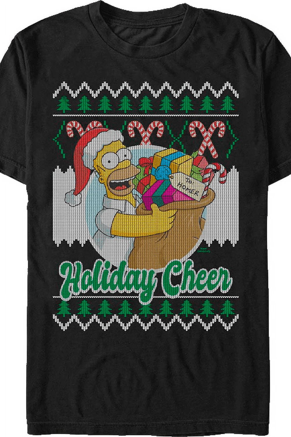 Tee-Oder Brand New - Holiday Cheer Simpsons T-Shirt - Walmart.com