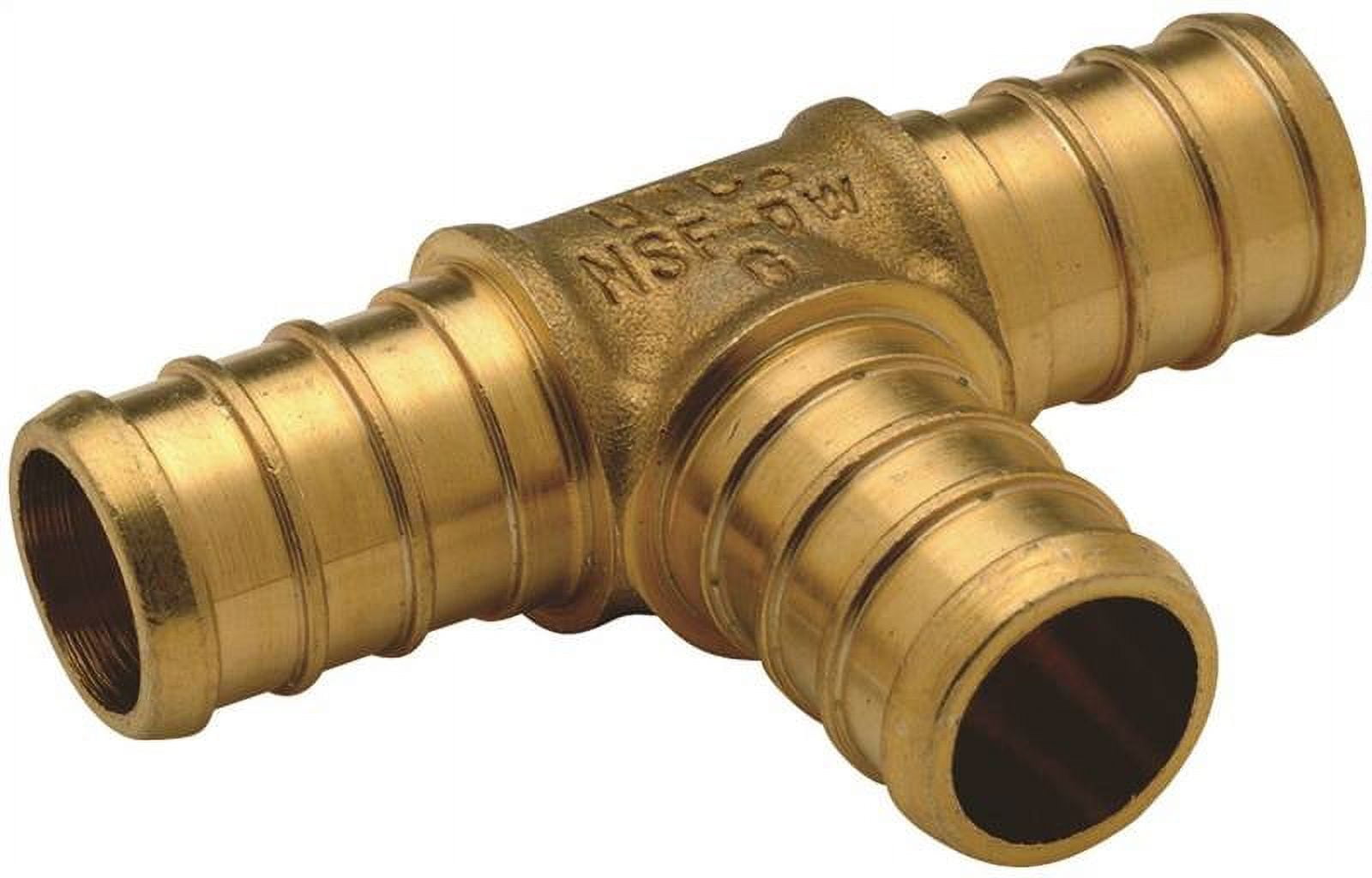 Tee Pex Brass 1/2inch 10pk - Walmart.com