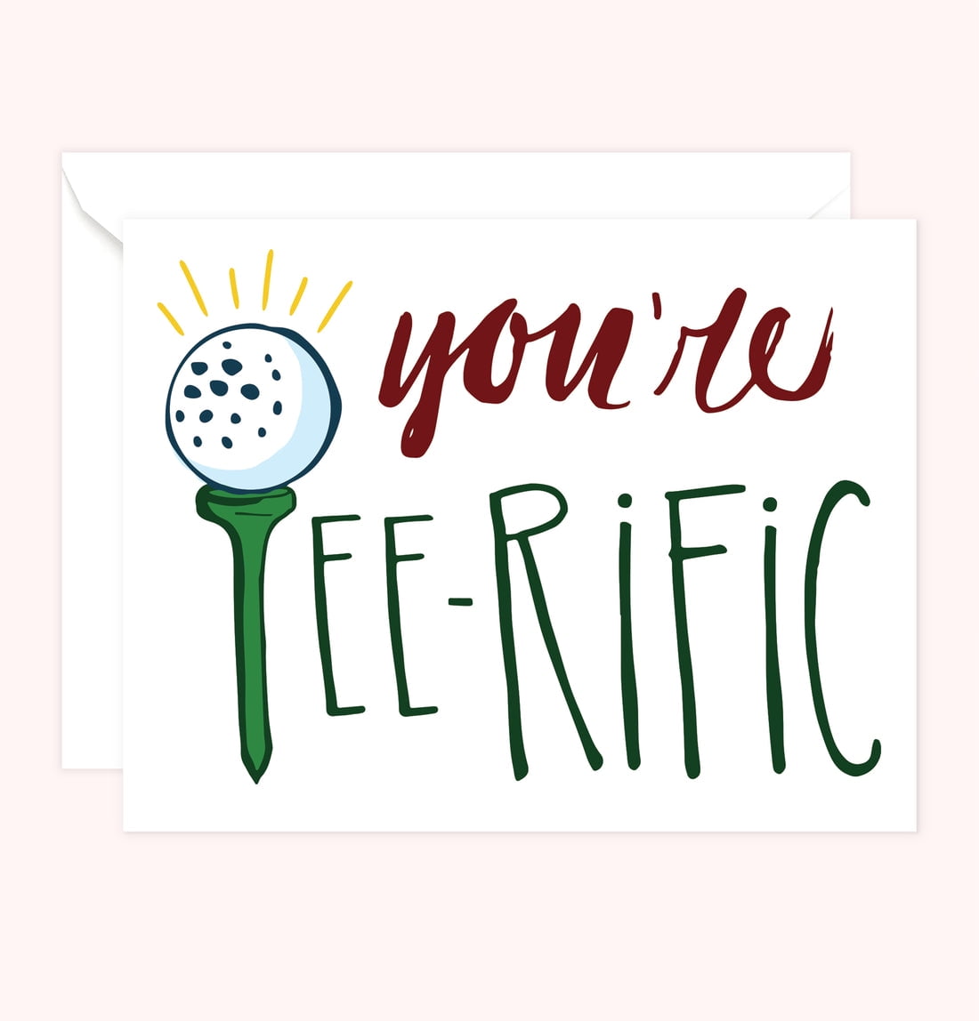 You're Tee-Rific Golf Card – Fun and Whimsical Design for Golf Lovers ...