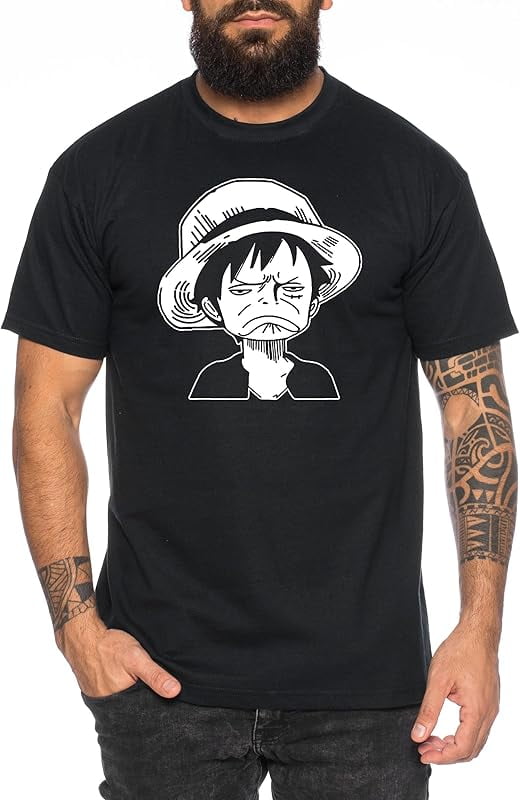 Tee Ruffy Sad - Luffy Zoro Monkey D. Pirate Ace One Piece Anime Shirts ...