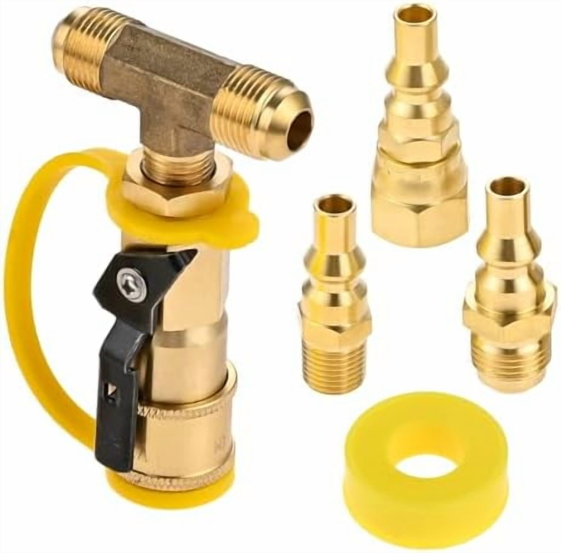 Tee Splitter Universal Quick Disconnect Connect Fittings with 3/8" Male ...
