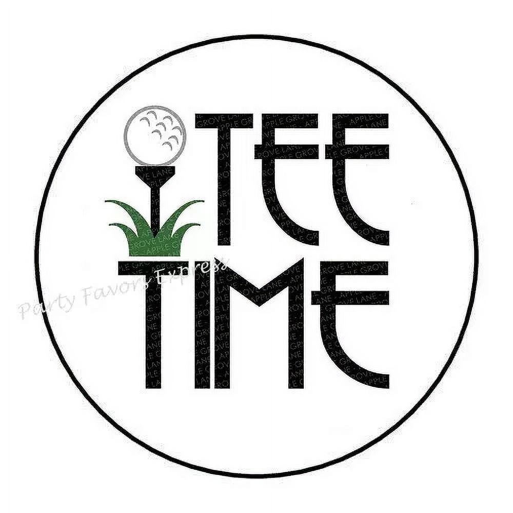 Tee Time Golf Golfing Golfer Stickers Party Favors Phone Decal Water ...