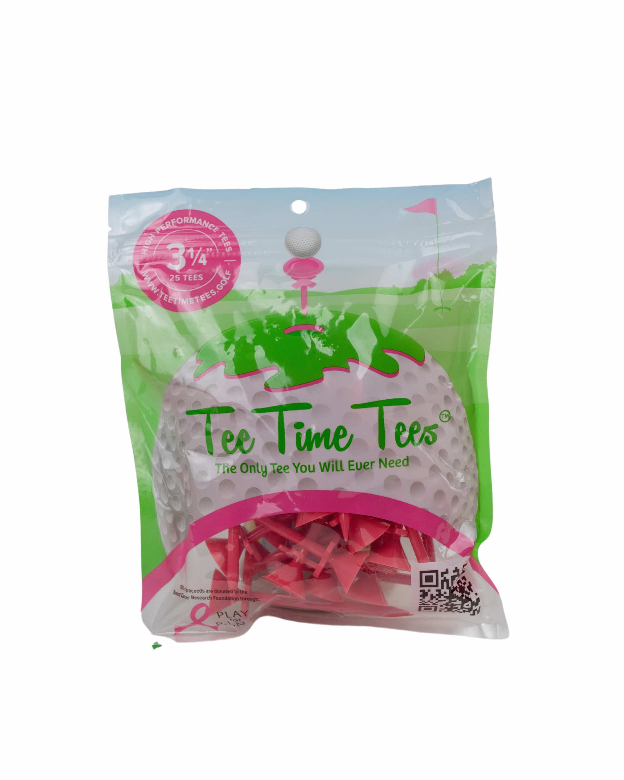 Tee Time Tees X-Tees (Pack of 25) Pink - Walmart Business Supplies