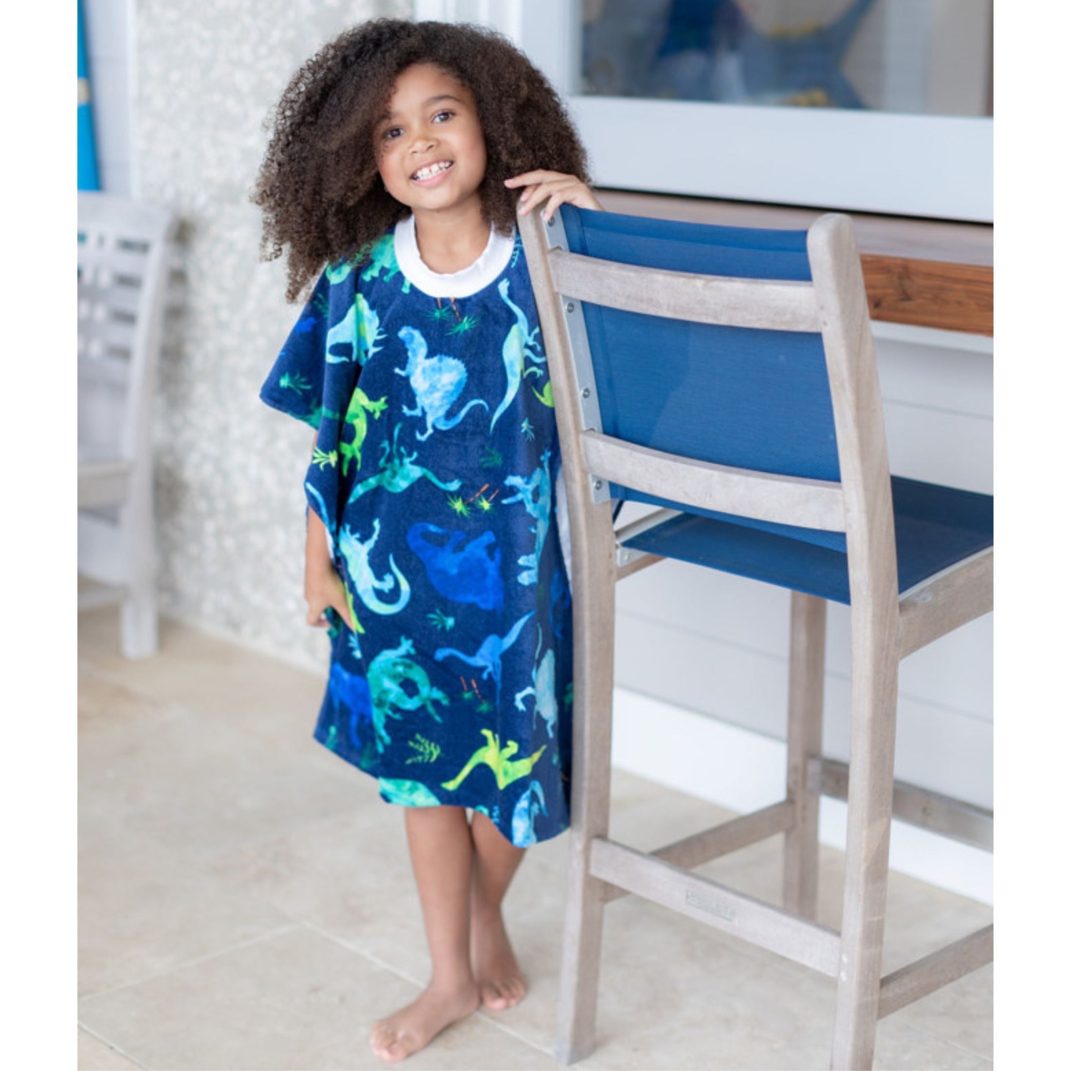 Tee Tops, Wearable Beach Towel Poncho for Kids, Changing Robe, 100% ...