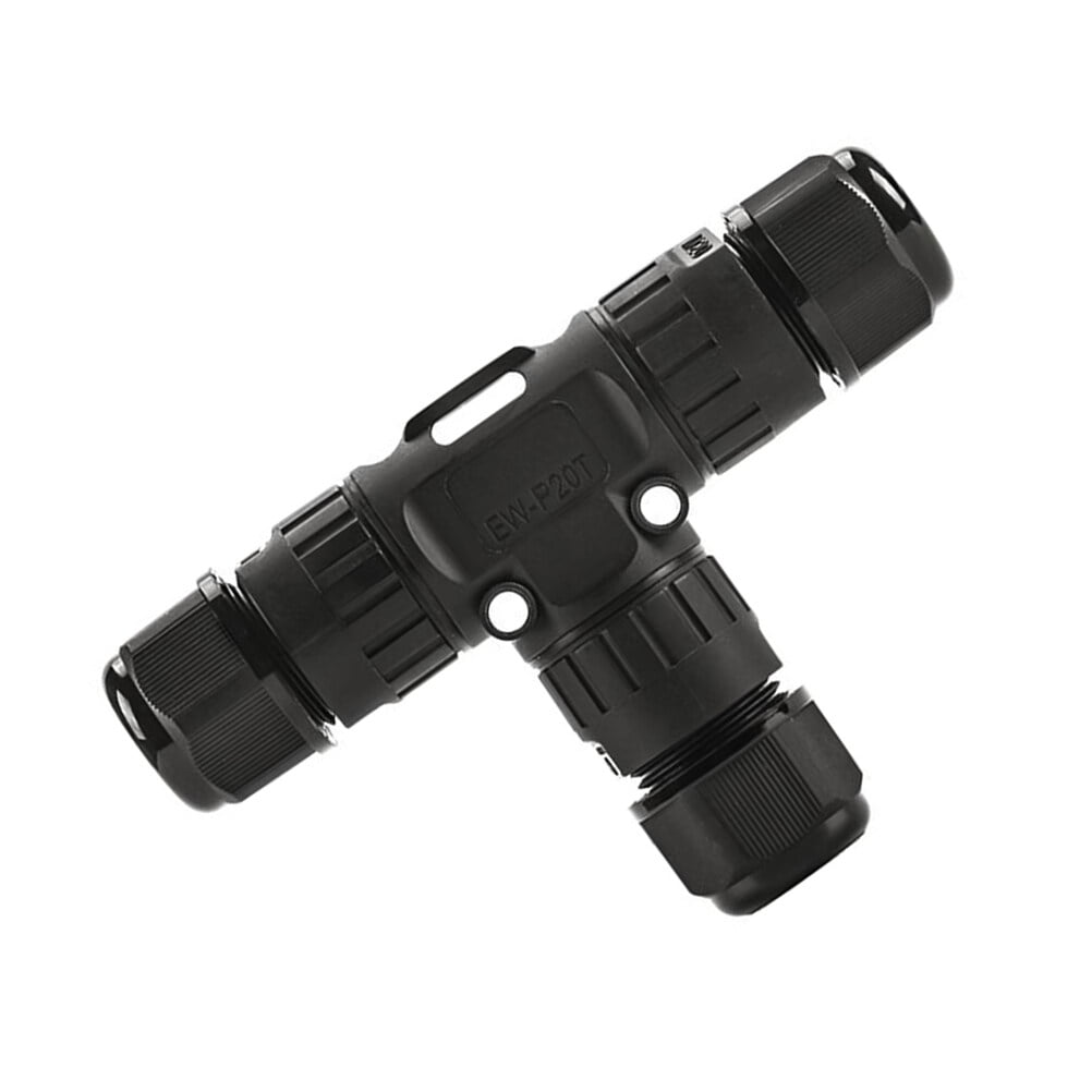 Tee Waterproof Connector Cable Adapter Outdoor Blackwel Blackets Nickel ...