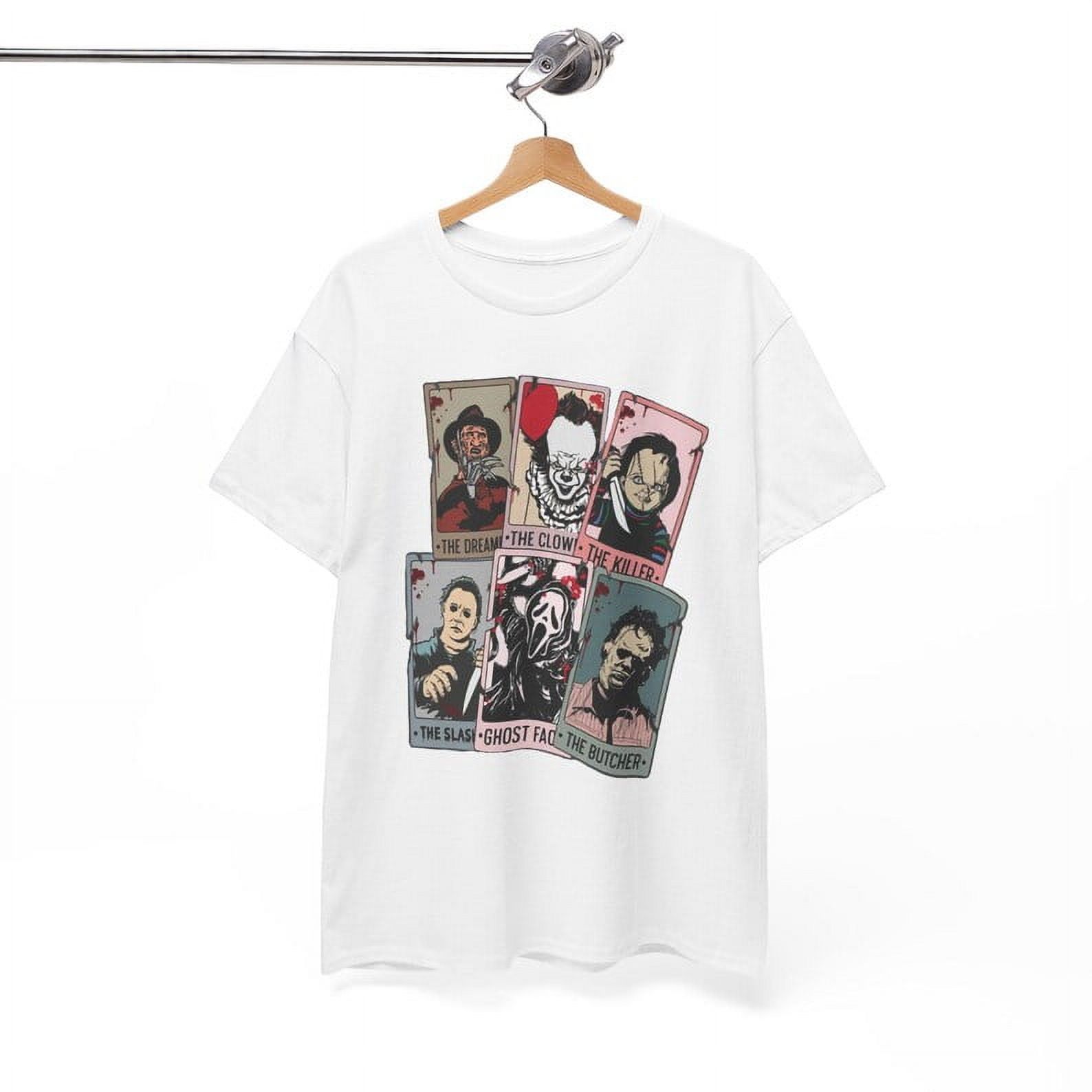 Tee shirt Adults, Unisex Tarot Halloween T-Shirt Classic Horror Ghost ...