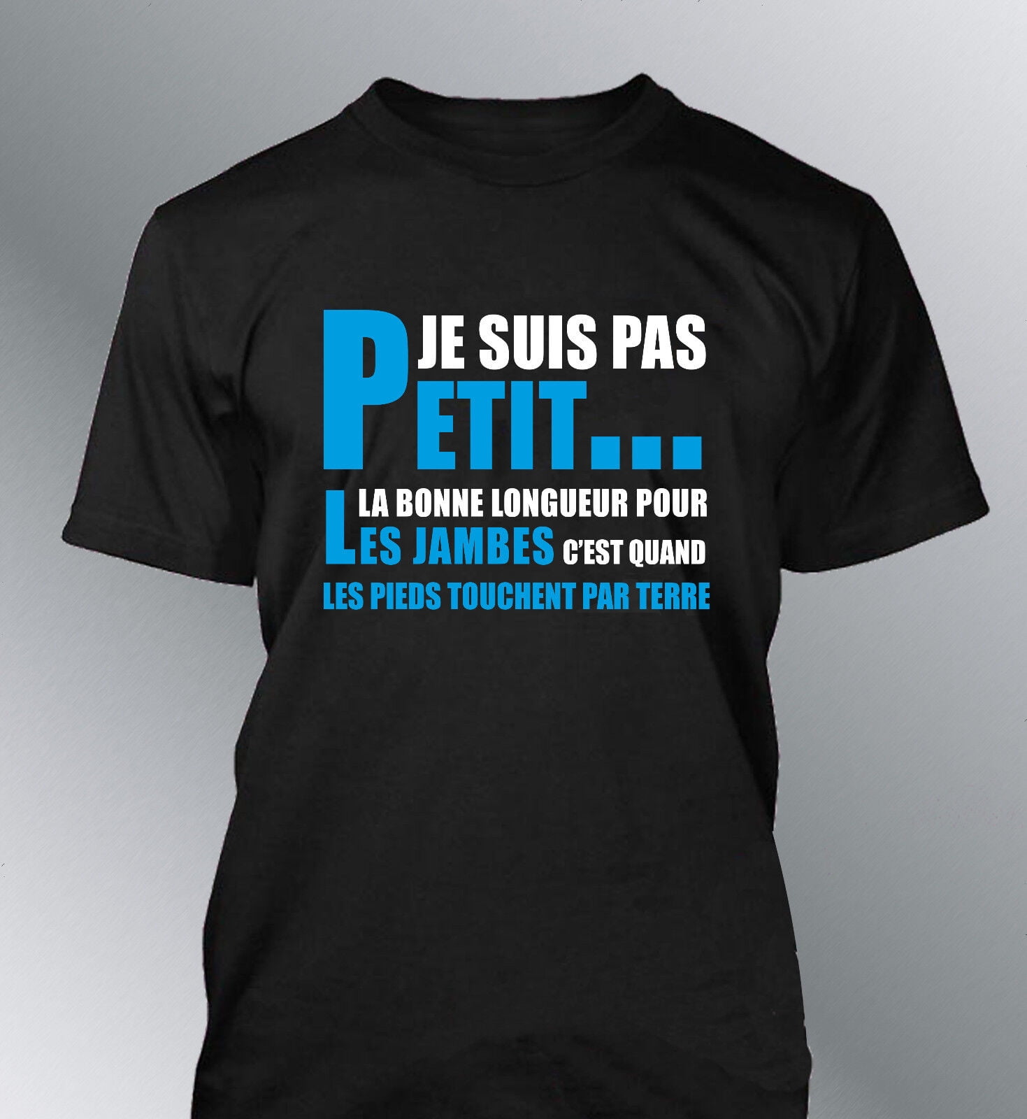 Tee shirt personnalise JE SUIS PAS PETIT M L XL XXL humour homme ...