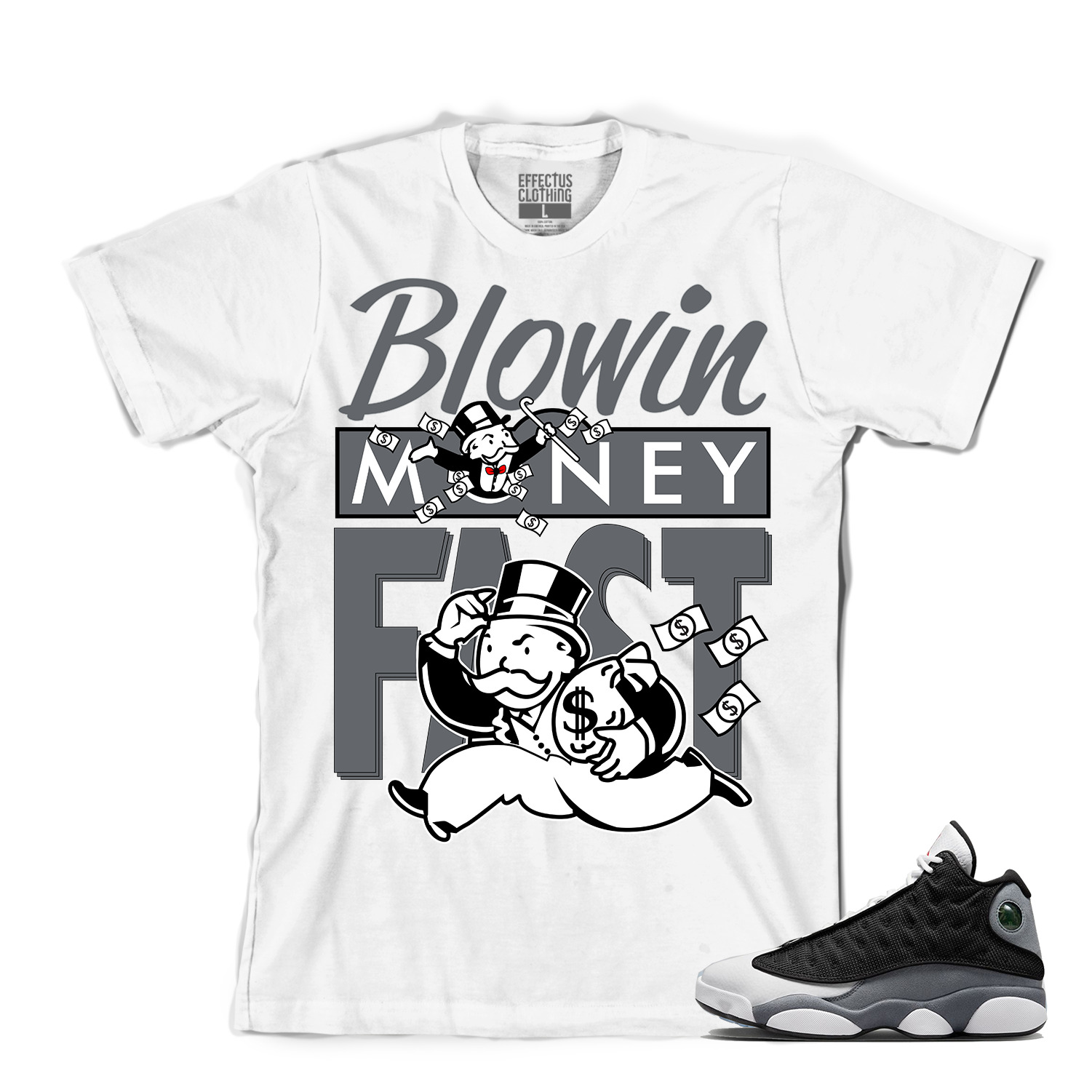 Tee to match Air Jordan Retro 13 Black Flint. BMF Black Flint Tee ...