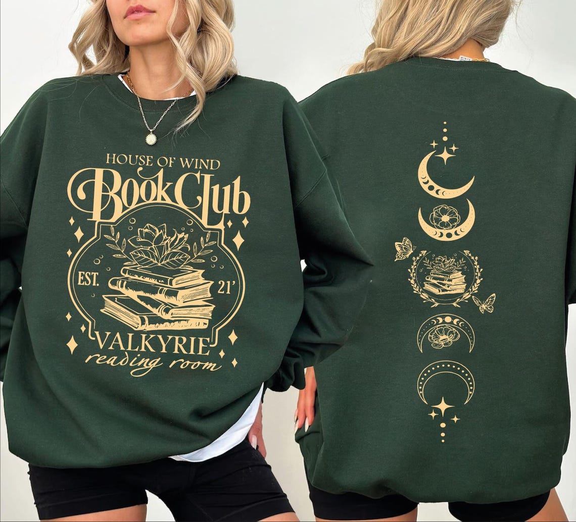TeeFit Acotar House Of Wind Book Club Sweatshirt, Night Court Velaris ...
