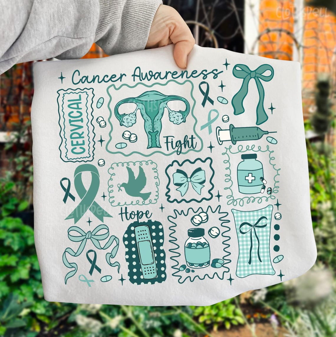 TeeFit Cervical Cancer Awareness, Cervical Cancer, Teal Awareness ...
