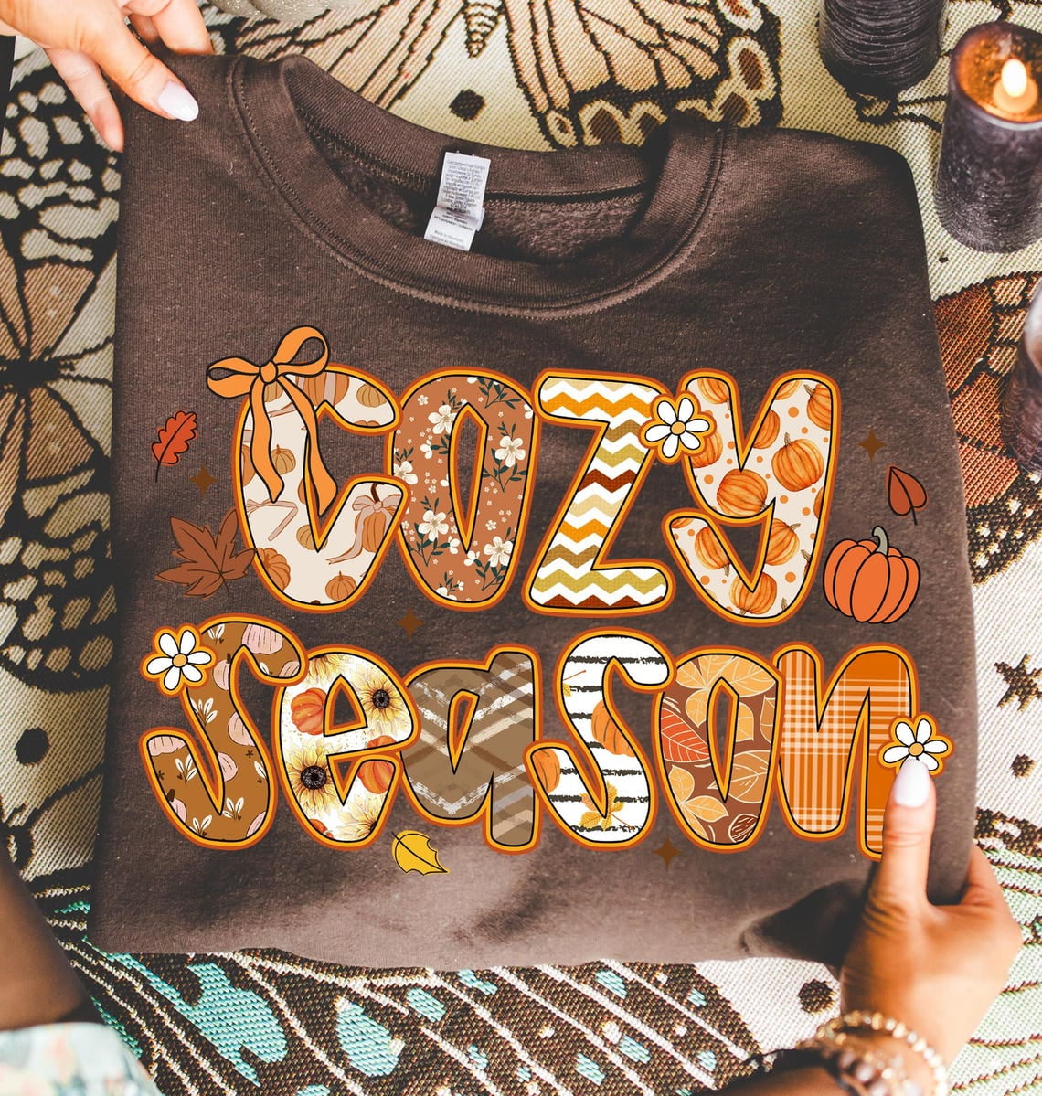 TeeFit Cozy Season, Preppy Fall Vibes, Fall Sublimation, Fall pumpkin ...