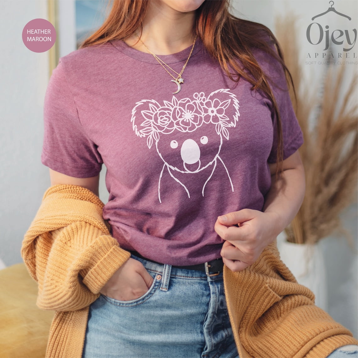 TeeFit Koala Shirt, Floral Koala Shirt, Koala Shirt for Girls, Family ...