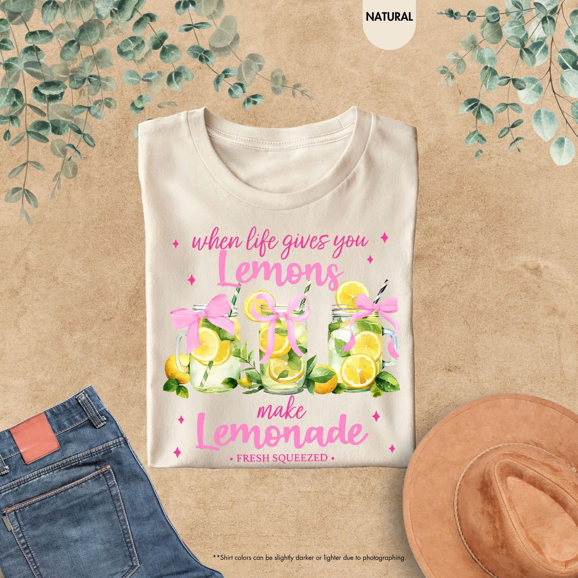 TeeFit When Life Gives You Lemons Make Lemonade Shirt, Trendy Bow ...