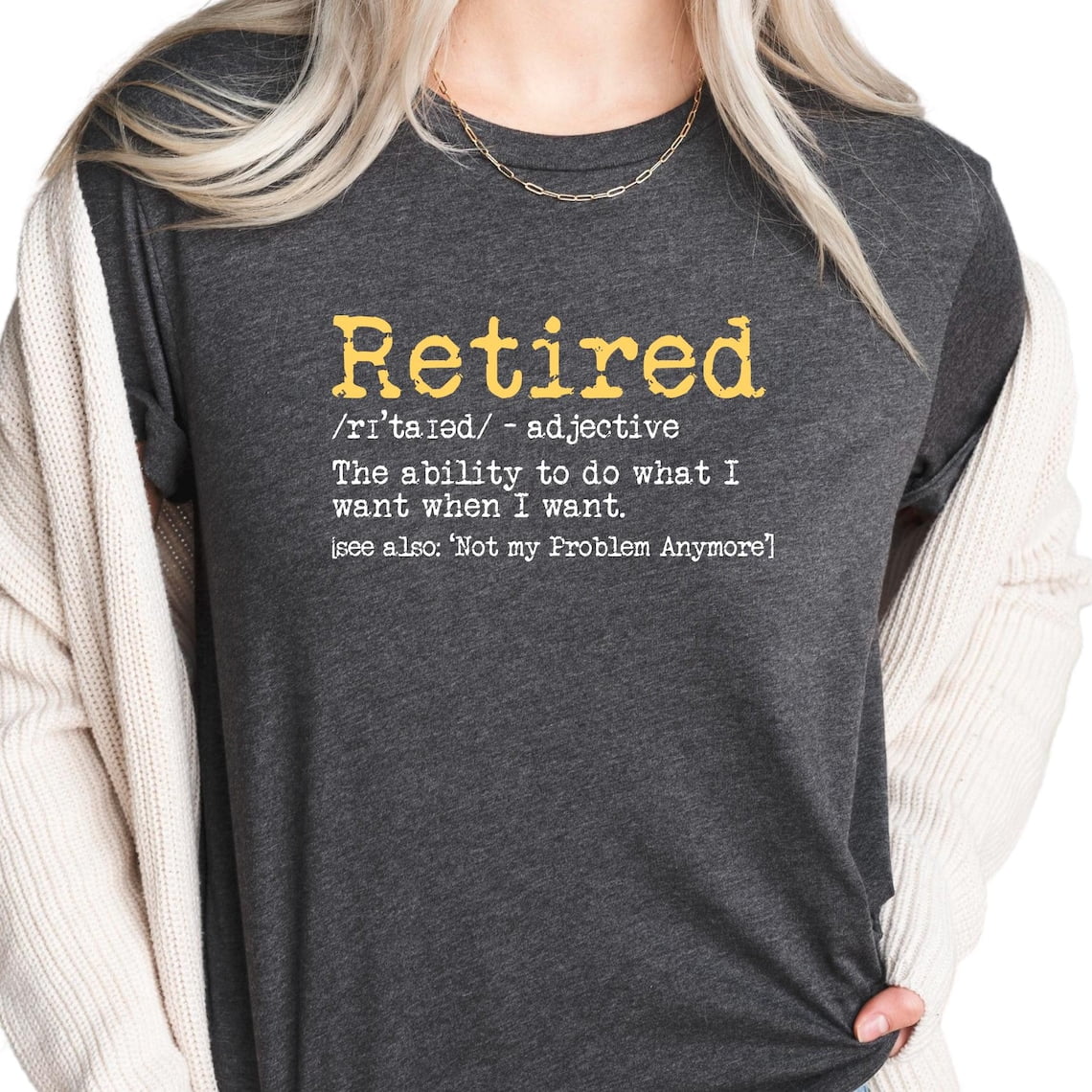 TeeFit Retired Definition Shirt, Retirement Tee, Retirement Gift ...