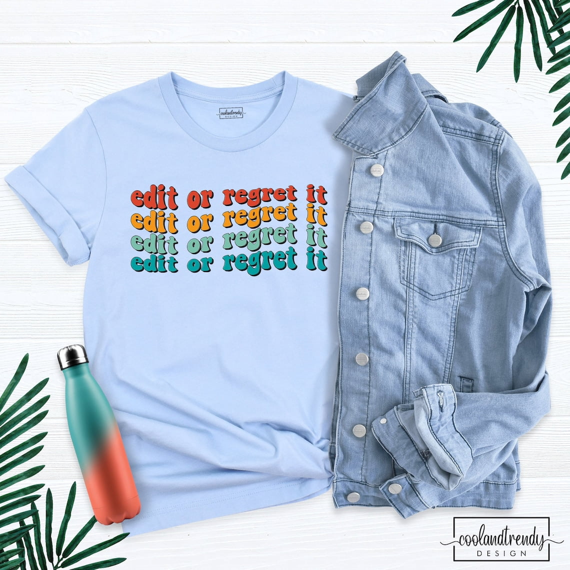 TeeFit Retro Teacher Shirt, Grammar Shirt, Edit Or Regret It Shirt ...