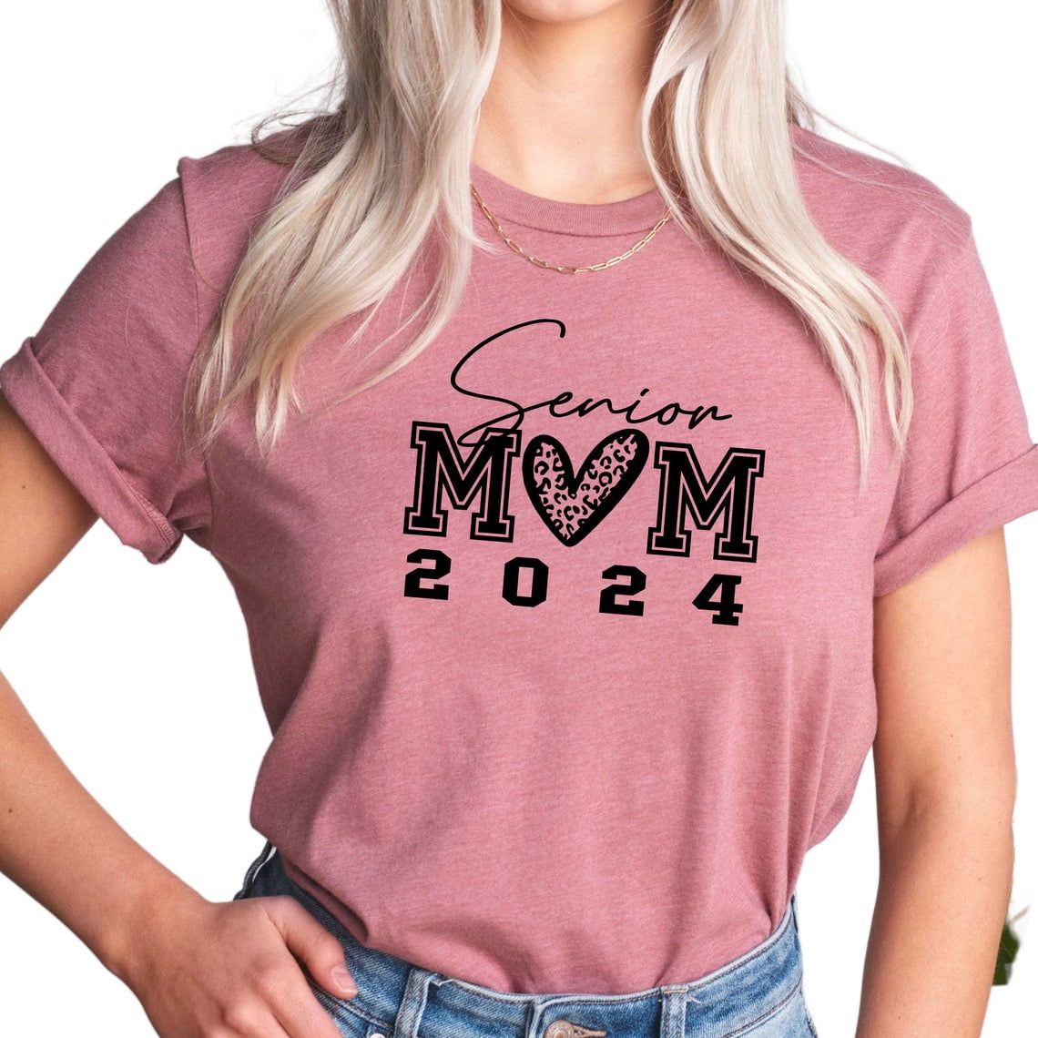 TeeFit Senior Mom 2024 Shirt, Senior Mom T-Shirt, Senior Mom Leopard ...