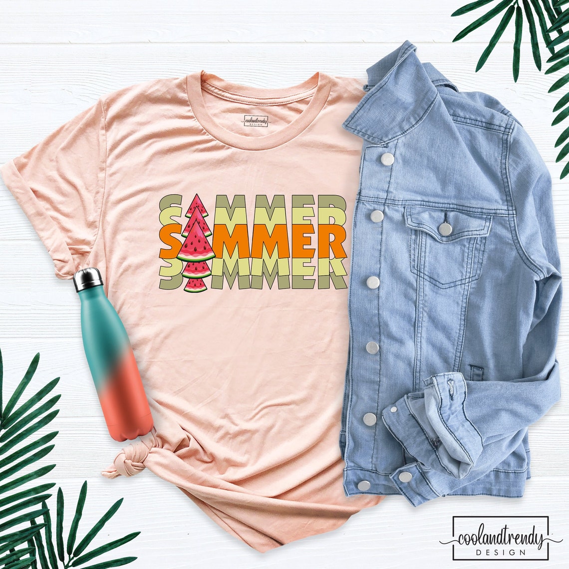 TeeFit Summer Shirt, Watermelon Shirt, Watermelon Design Shirt ...