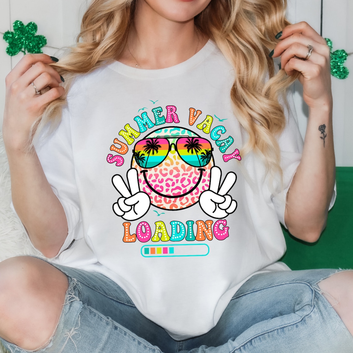 TeeFit Summer Vacay Loading Shirt, Beach Smiley Face Shirt, Sunglasses ...