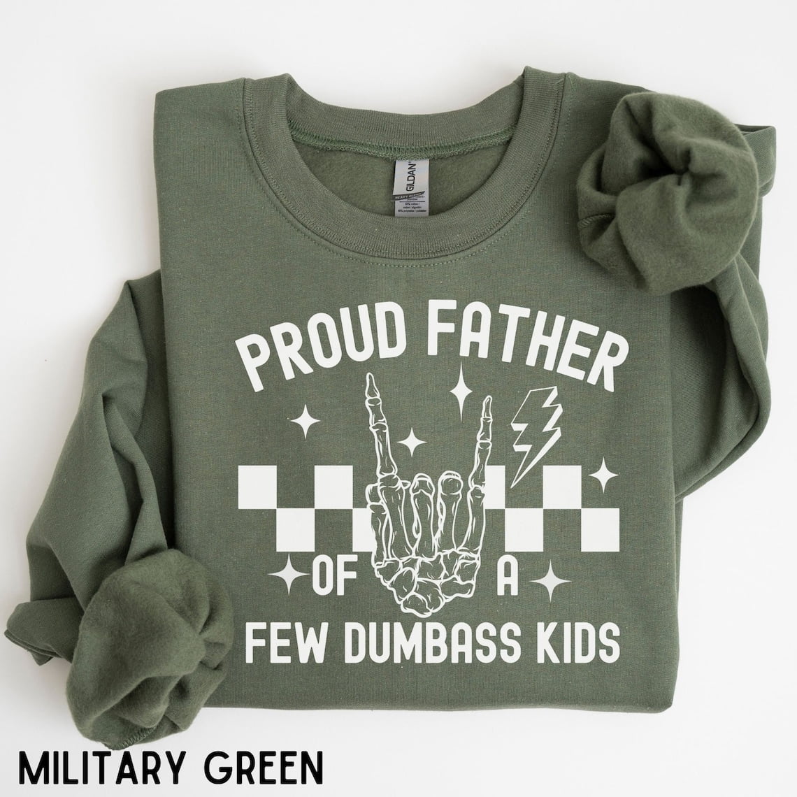 TeeFit Sweatshirt For Dad, Unique Father'S Day Gift, Proud Father Of A ...