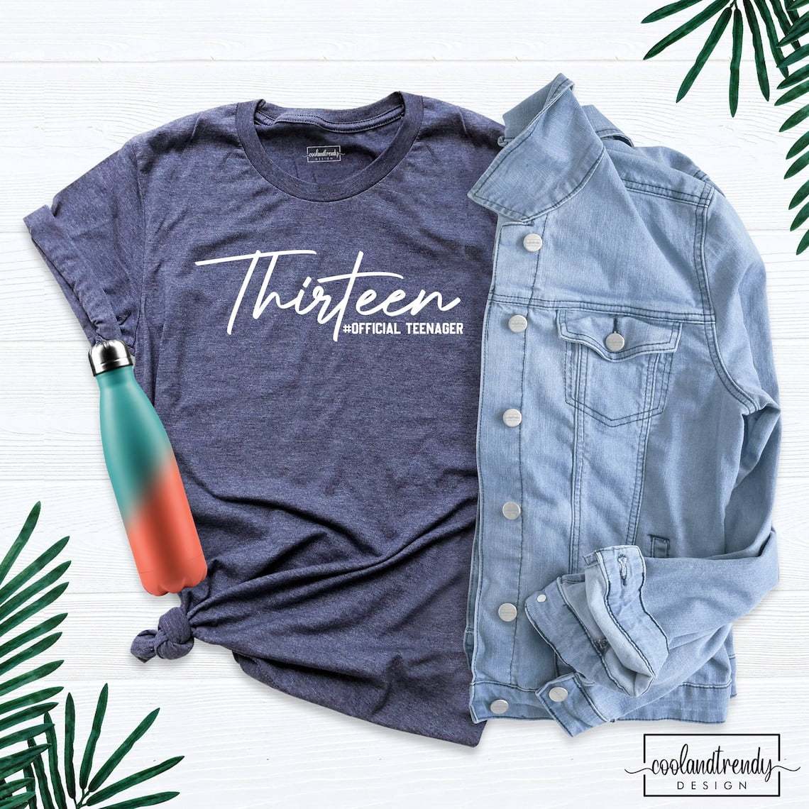 TeeFit Thirteen Teenager Shirt, 13Th Birthday Shirt, Party Tribe Shirt ...
