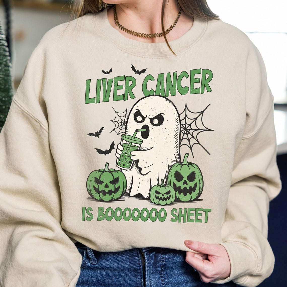TeeFit Winter Holiday Liver Cancer Shirt, Liver Cancer Awareness Shirt ...