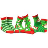 TeeHee Christmas Kids Cotton Fun Crew Socks 3-Pair Pack (3-5 Years ...
