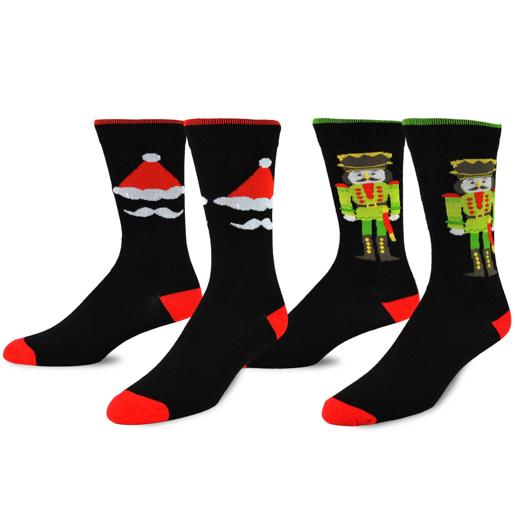 TeeHee Christmas and Holiday Fun Crew Socks for Men 2-Pack (2PK ...
