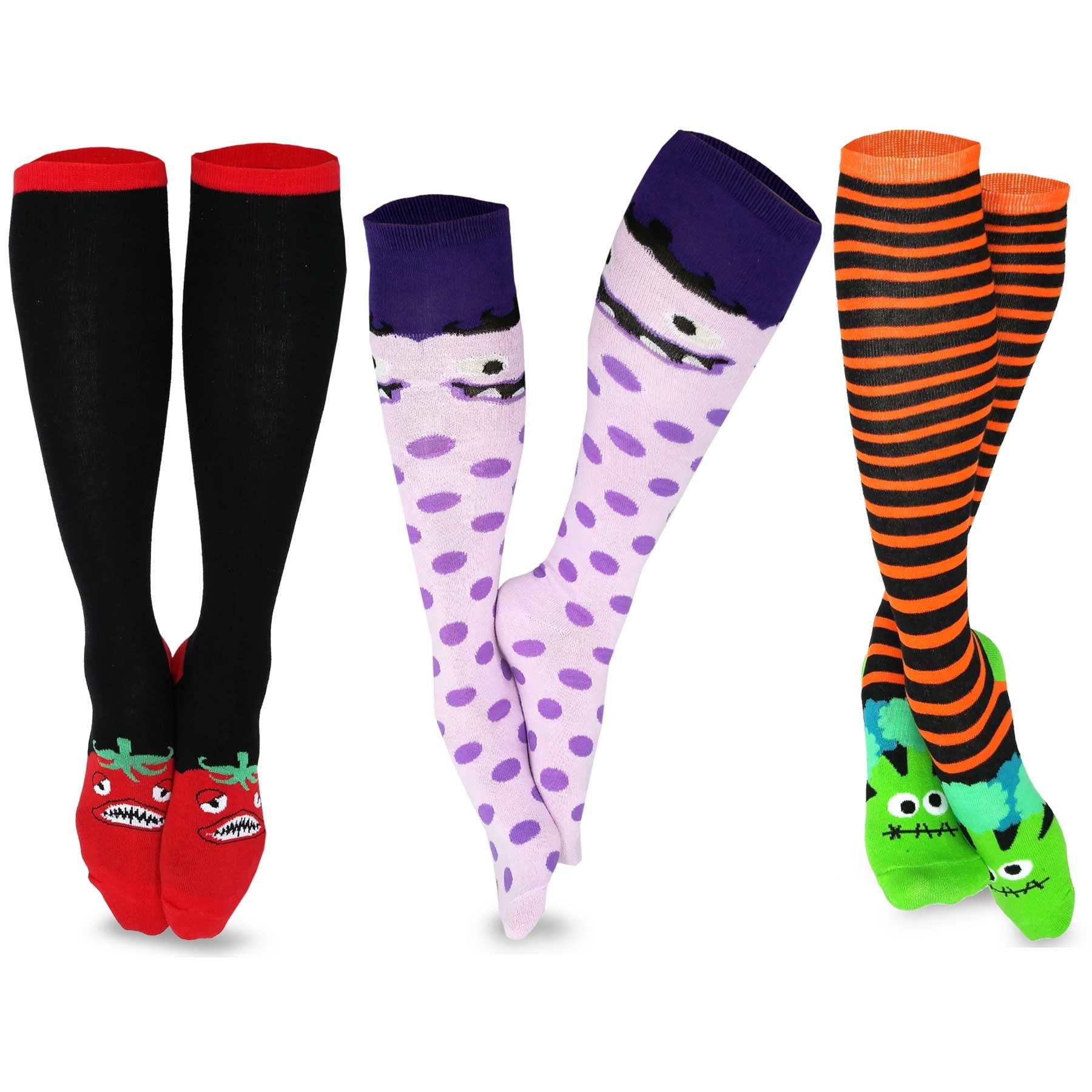 TeeHee Fun Novelty Cotton Knee High Socks for Junior and Women ...