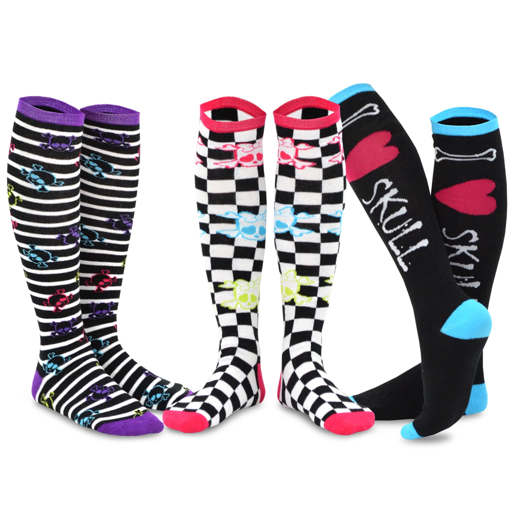 TeeHee Fun Novelty Cotton Knee High Socks for Junior and Women ...