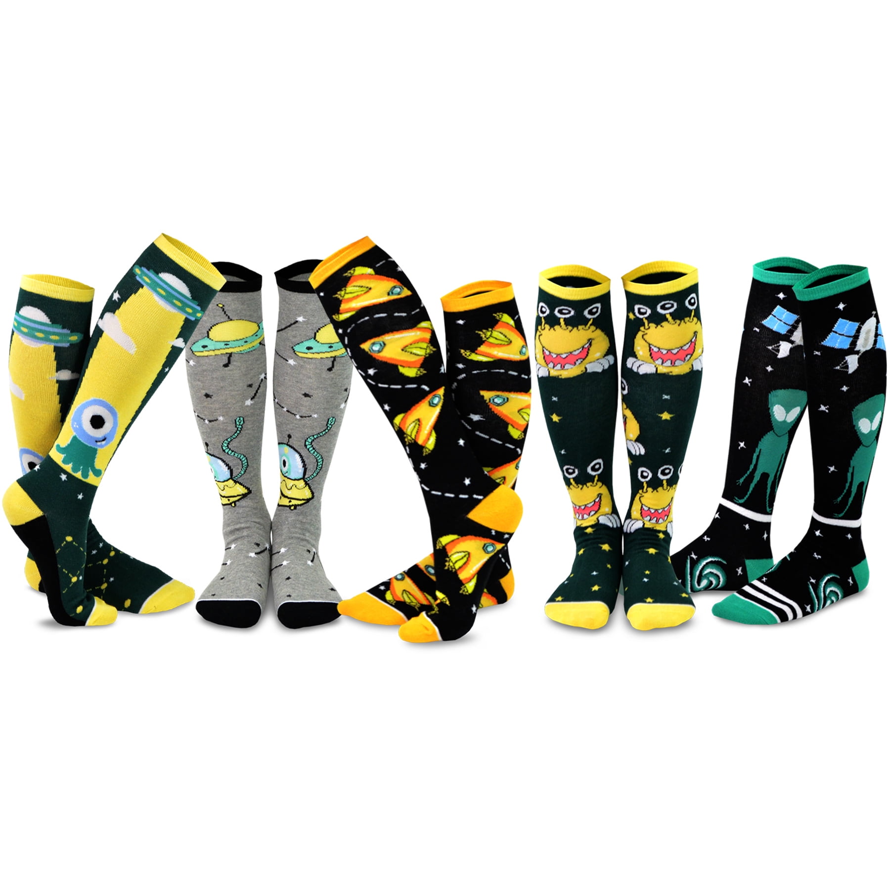 TeeHee Fun Novelty Cotton Knee High Socks for Junior and Women ...