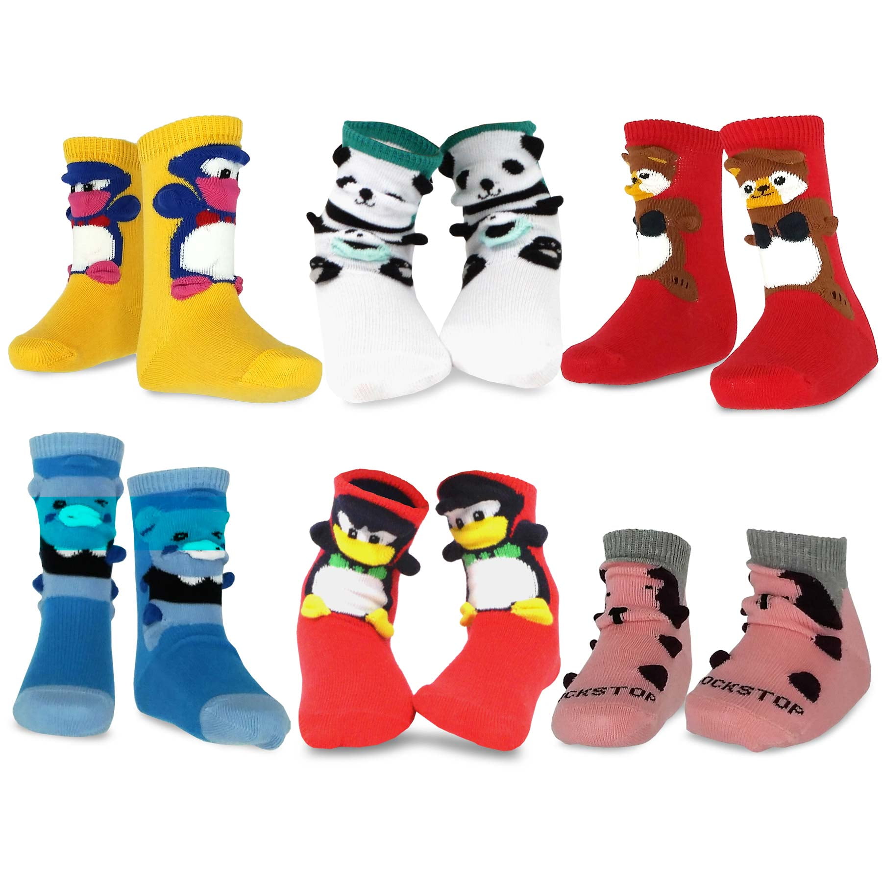 TeeHee Little Boys Cotton Fashion Crew Socks 6 Pair Pack for Boys ...