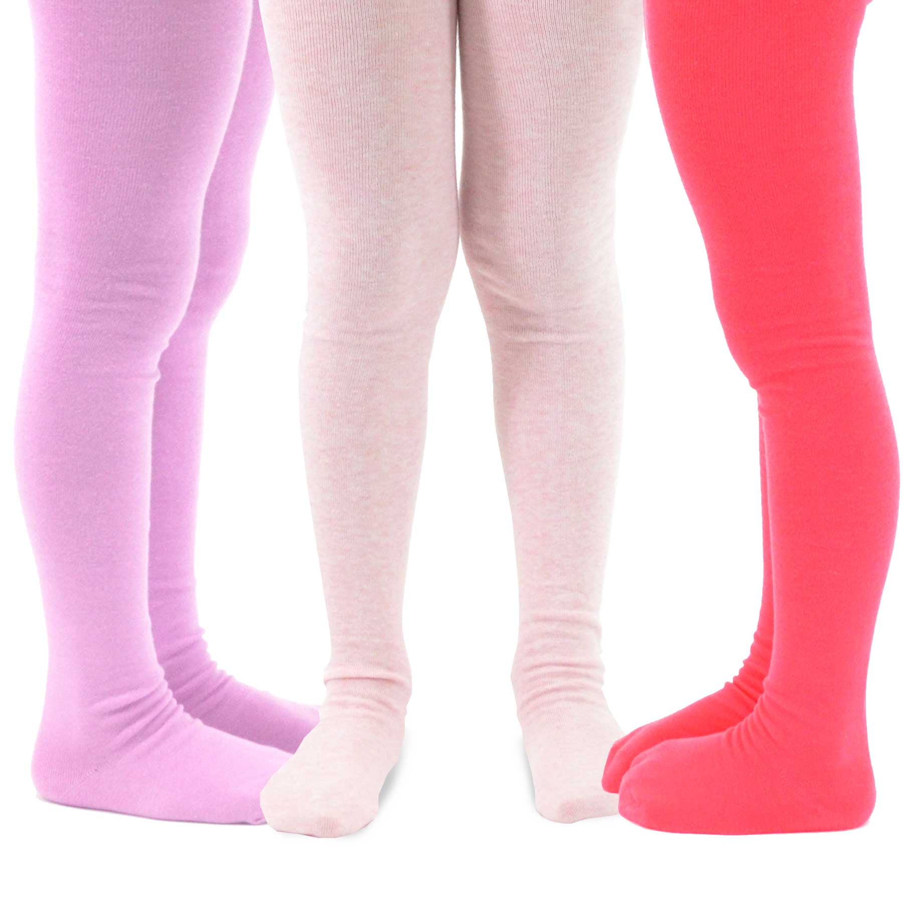 TeeHee Toddler Children's Fashion Cotton Tights, 3 Pair Pack for Little ...