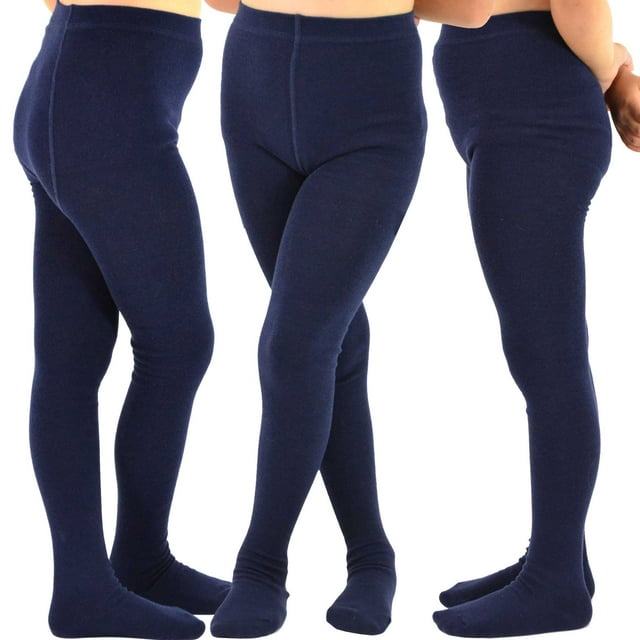 TeeHee Toddler Kids Girls Cotton Fashion Tights 3 Pair Pack Child's ...