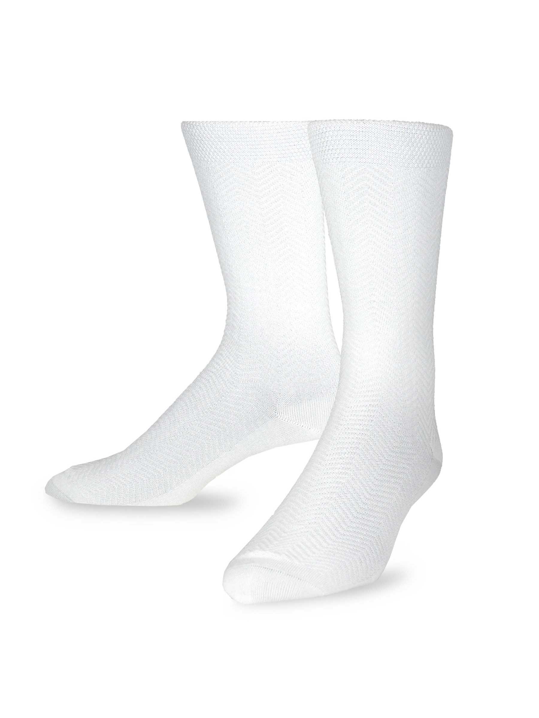 TeeHee Men's Bamboo Crew Dress Socks 6-pack (Mesh Pique) - Walmart.com