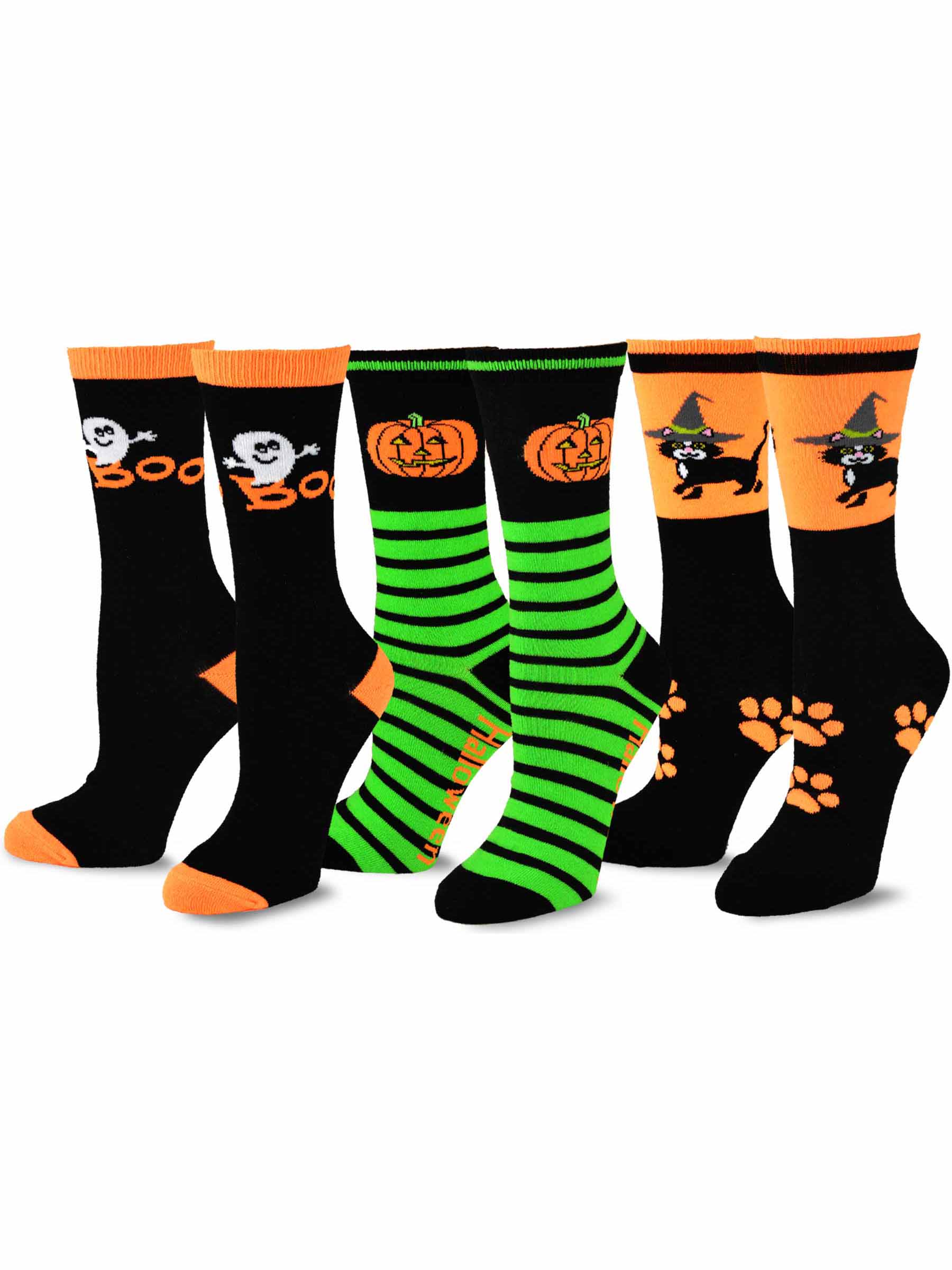 Teehee Winter Warm Double Layer Thermal Crew Socks 3-Pack for Women and ...